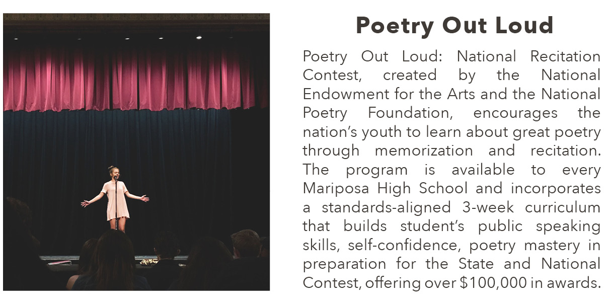 POETRY OUT LOUD – Mariposa Arts Council